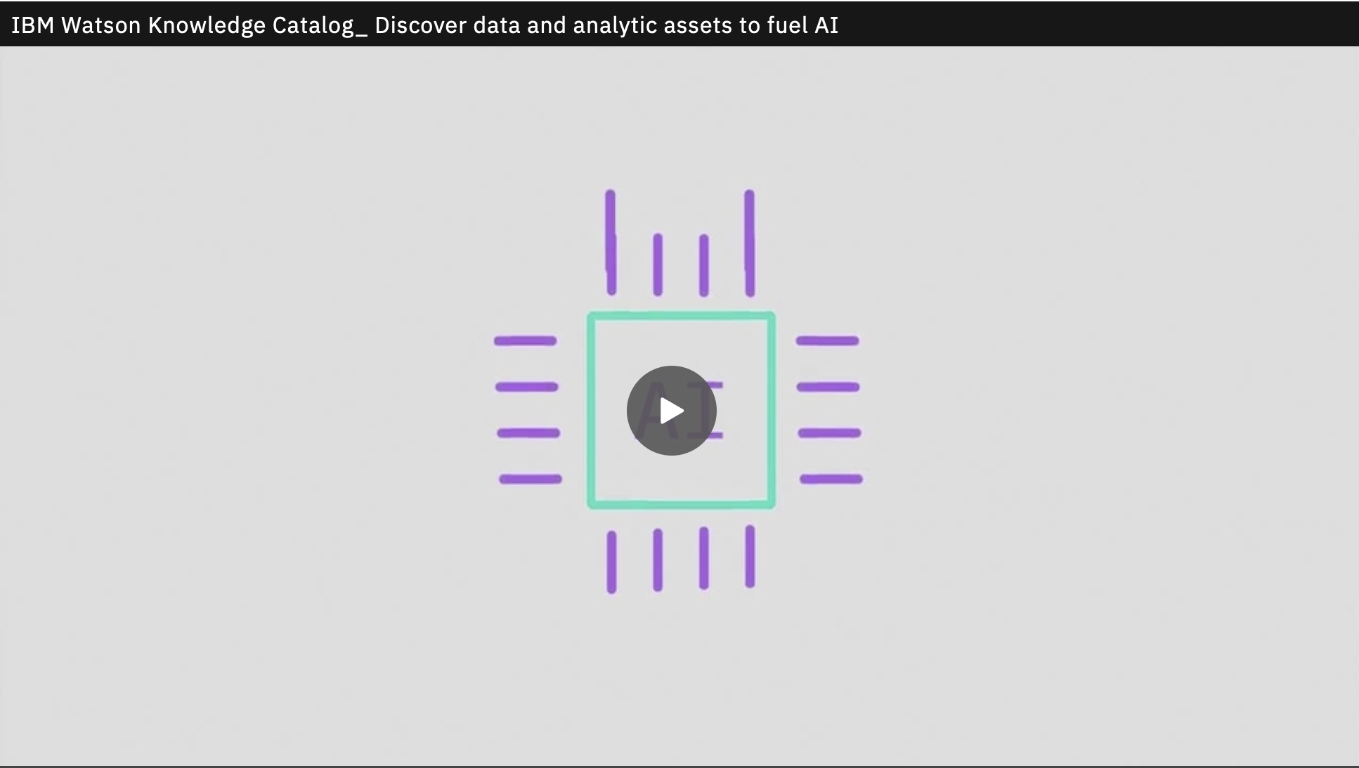 IBM Watson Knowledge Catalog - Attain Insight